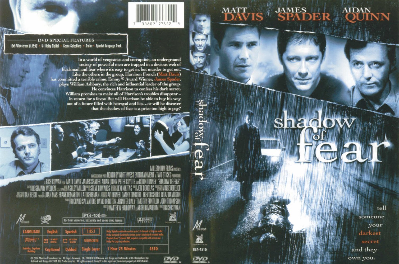 DVD Lables: Shadow of fear